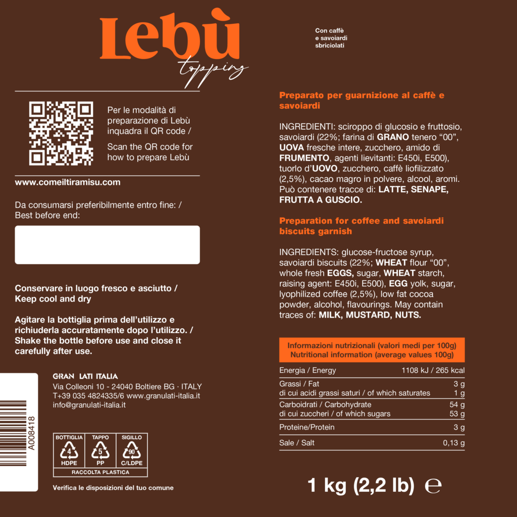 Starter Kit Lebù | Lebù, buono come il tiramisù